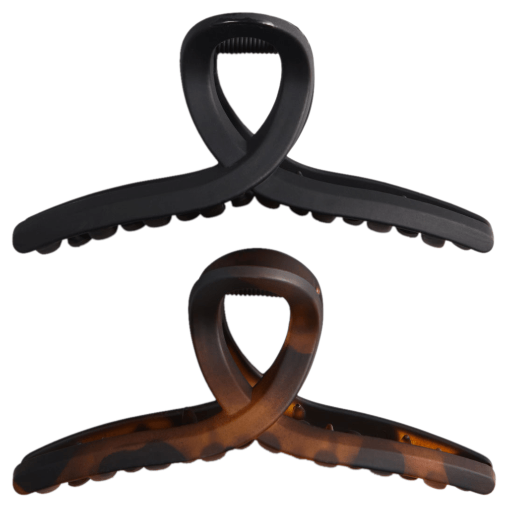 Kitsch Recycled Plastic Large Loop Clips 2 set NZ | Adore Beauty