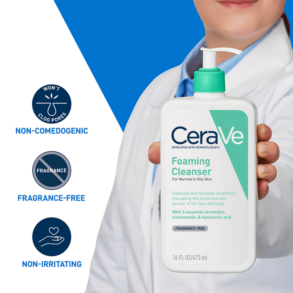 CeraVe Foaming Cleanser- CeraVe Foaming Facial Cleanser - Adore Beauty