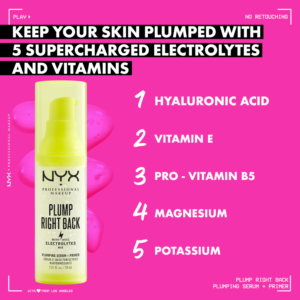 NYX Professional Makeup Plump Right Back Primer NZ | Adore Beauty