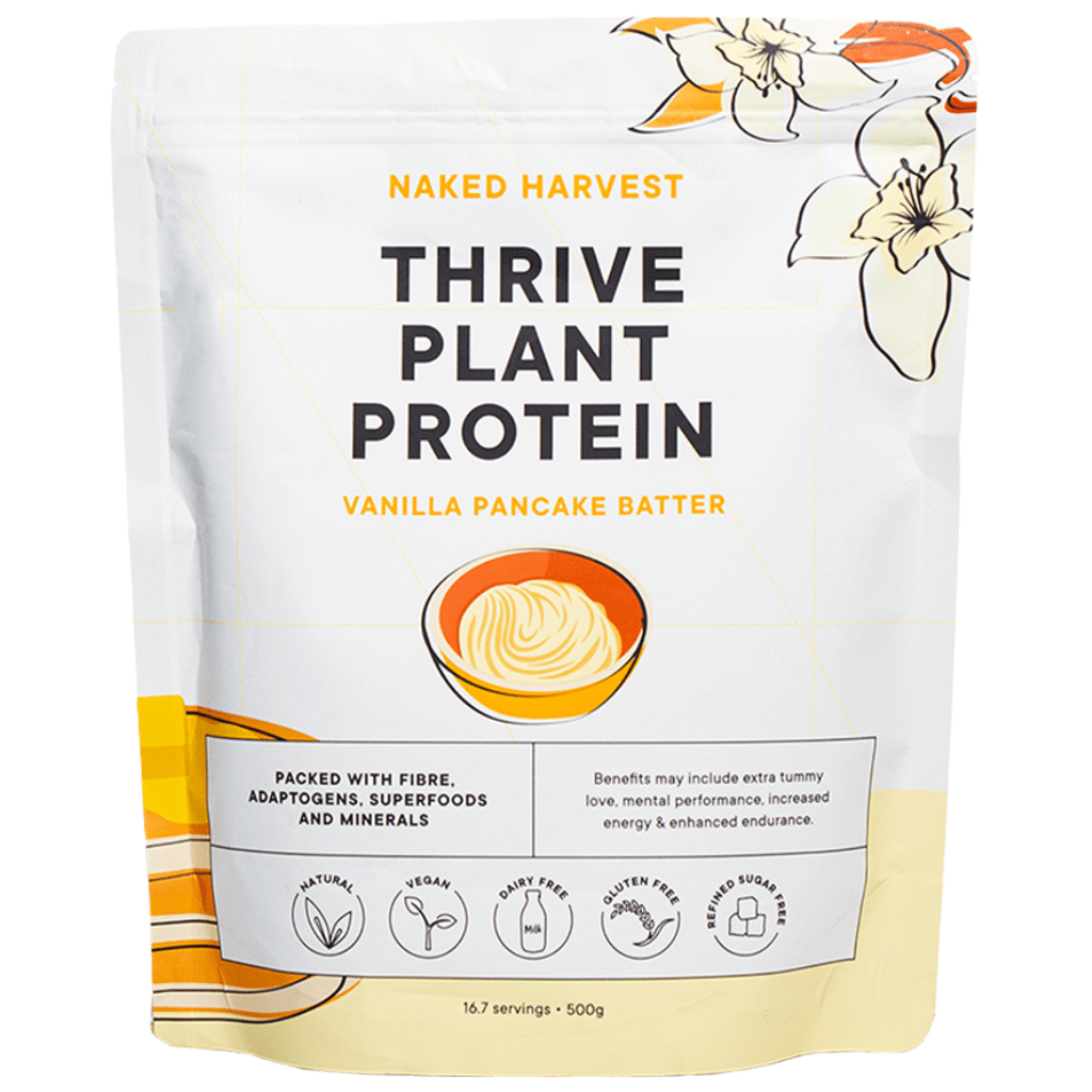 Naked Harvest Vanilla Pancake Batter Plant Protein - 500g NZ | Adore Beauty