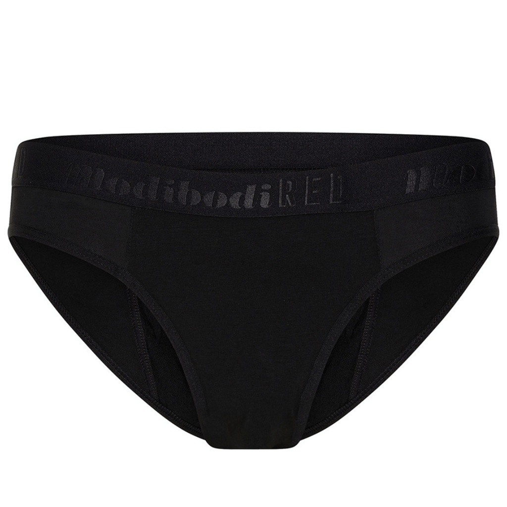 Modibodi Teen Hipster Bikini Super-Overnight Black NZ | Adore Beauty