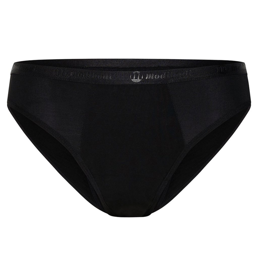 Modibodi Classic Bikini Moderate-Heavy Black NZ | Adore Beauty