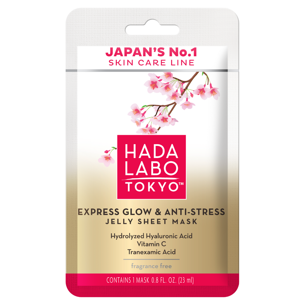 Hada Labo Premium Express Glow & Anti-Stress Jelly Sheet Mask 20ml NZ ...