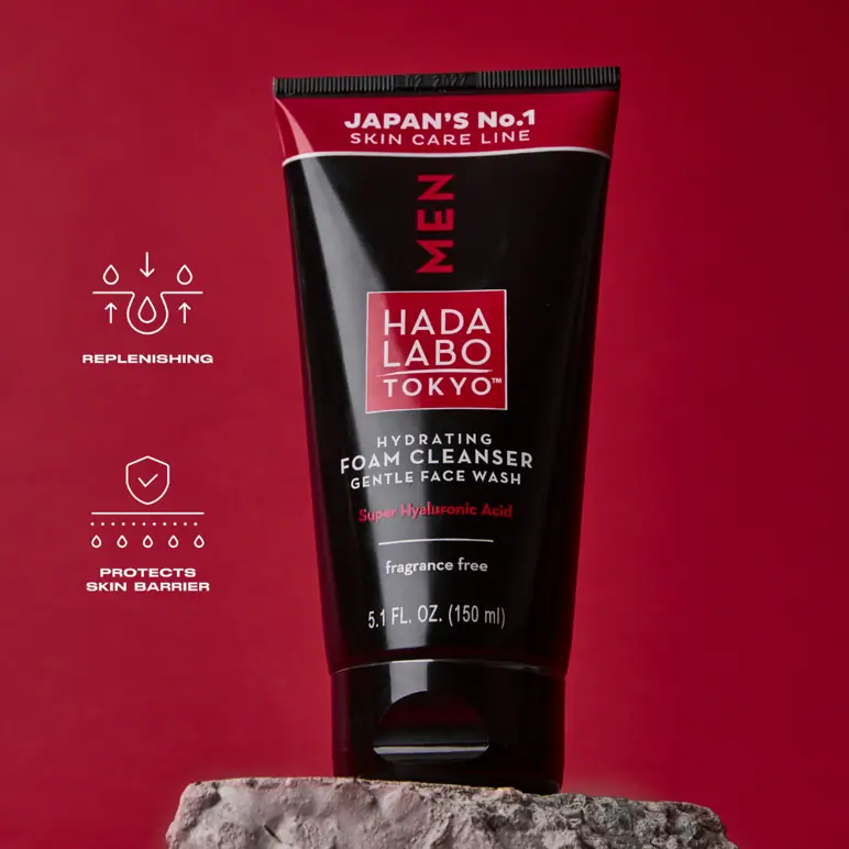 Hada Labo Men's Gentle Face Wash Hydrating Foam Cleanser 150ml NZ ...