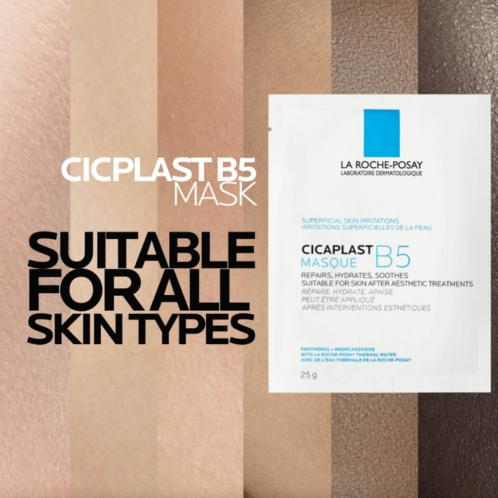 La Roche-Posay Cicaplast Mask B5 Sheet Masks 5 Pack 5x25g NZ | Adore Beauty