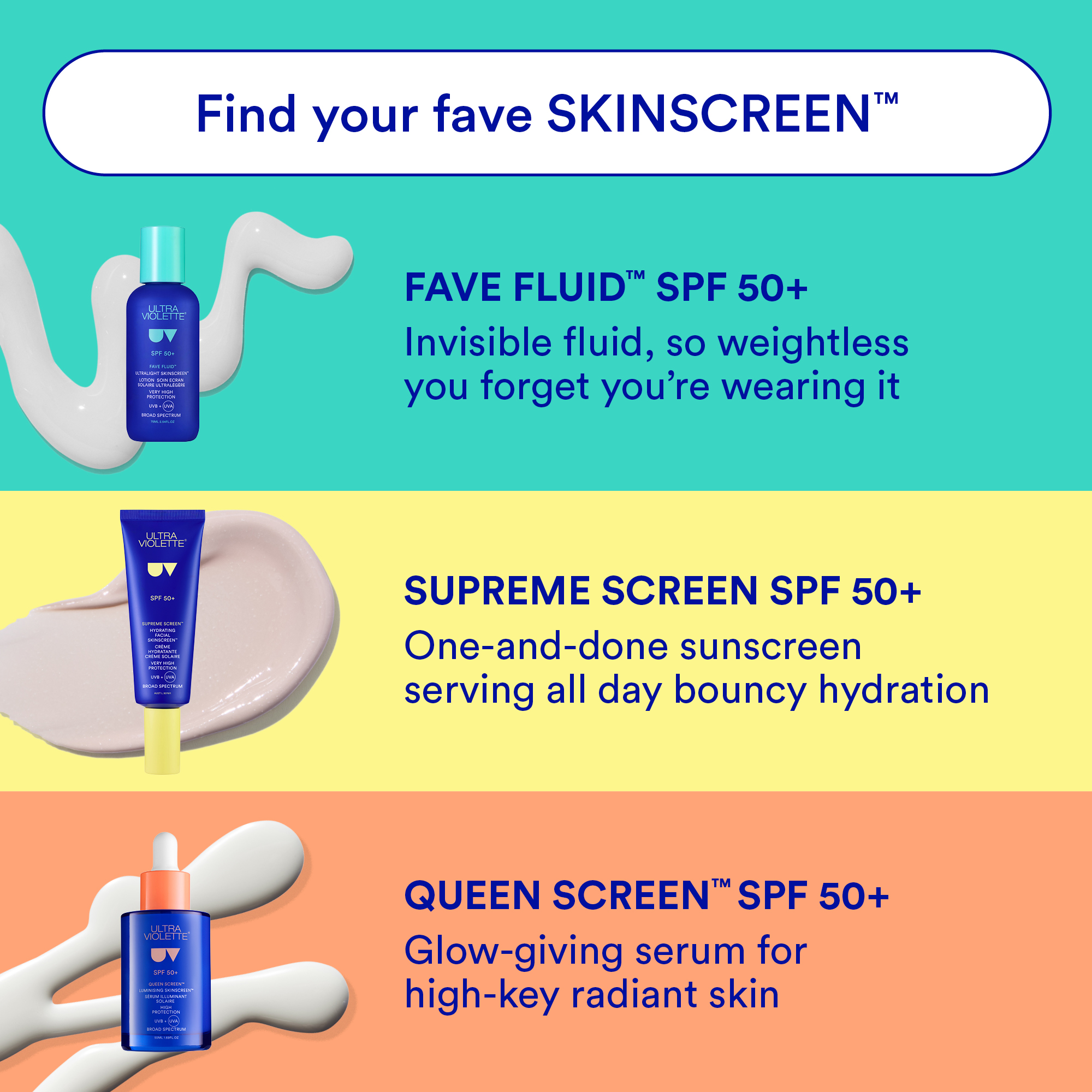 Ultra Violette Fave Fluid SPF50+ Ultralight SKINSCREEN 75ml NZ | Adore Beauty