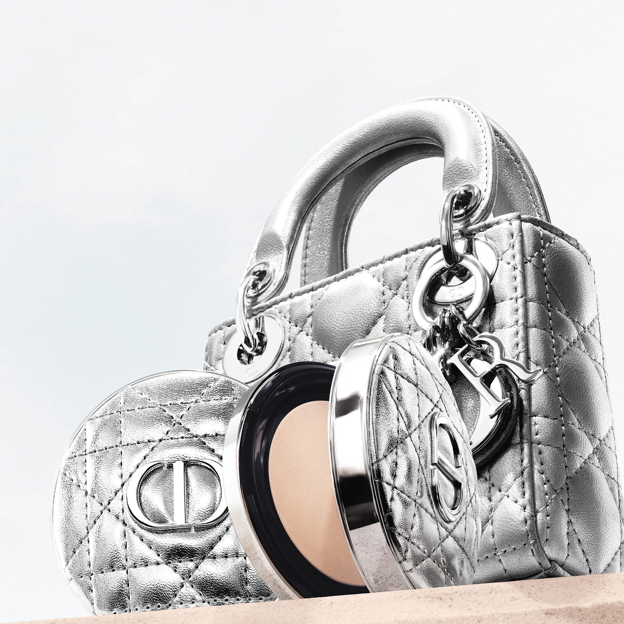 DIOR Forever Cushion Case Cannage Silver Empty NZ | Adore Beauty