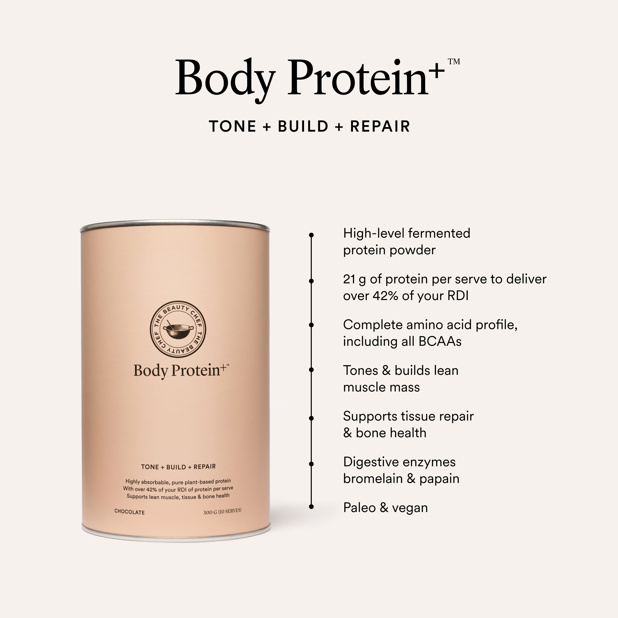 The Beauty Chef Body Protein +Chocolate 300G NZ | Adore Beauty