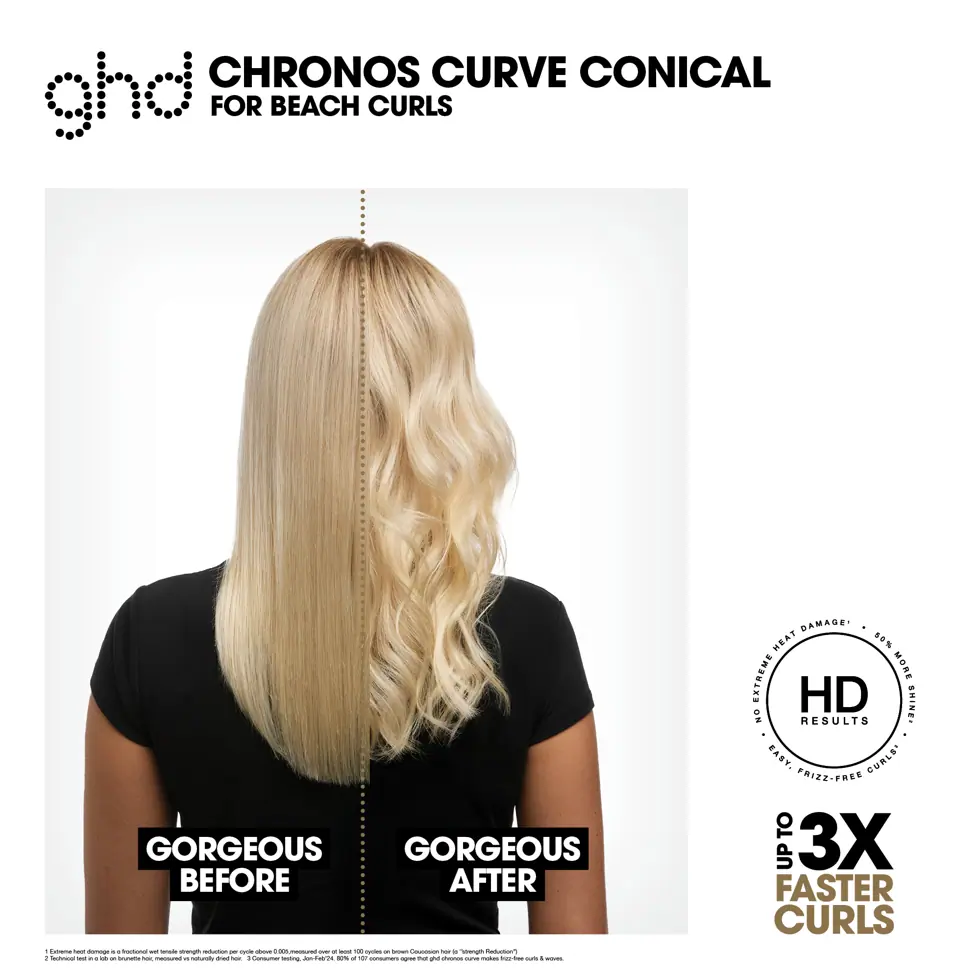 ghd chronos curve conical curling wand NZ | Adore Beauty