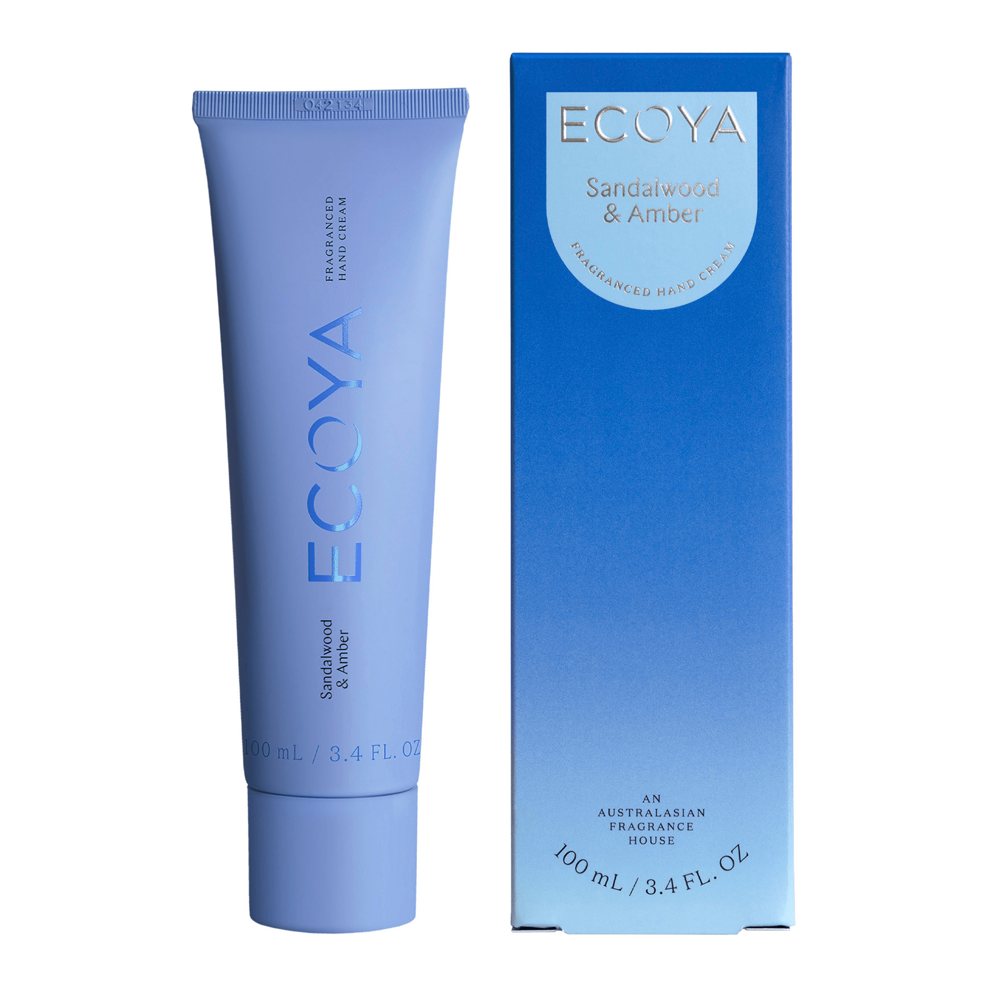 ECOYA Hand Cream Sandalwood & Amber 100ml NZ | Adore Beauty
