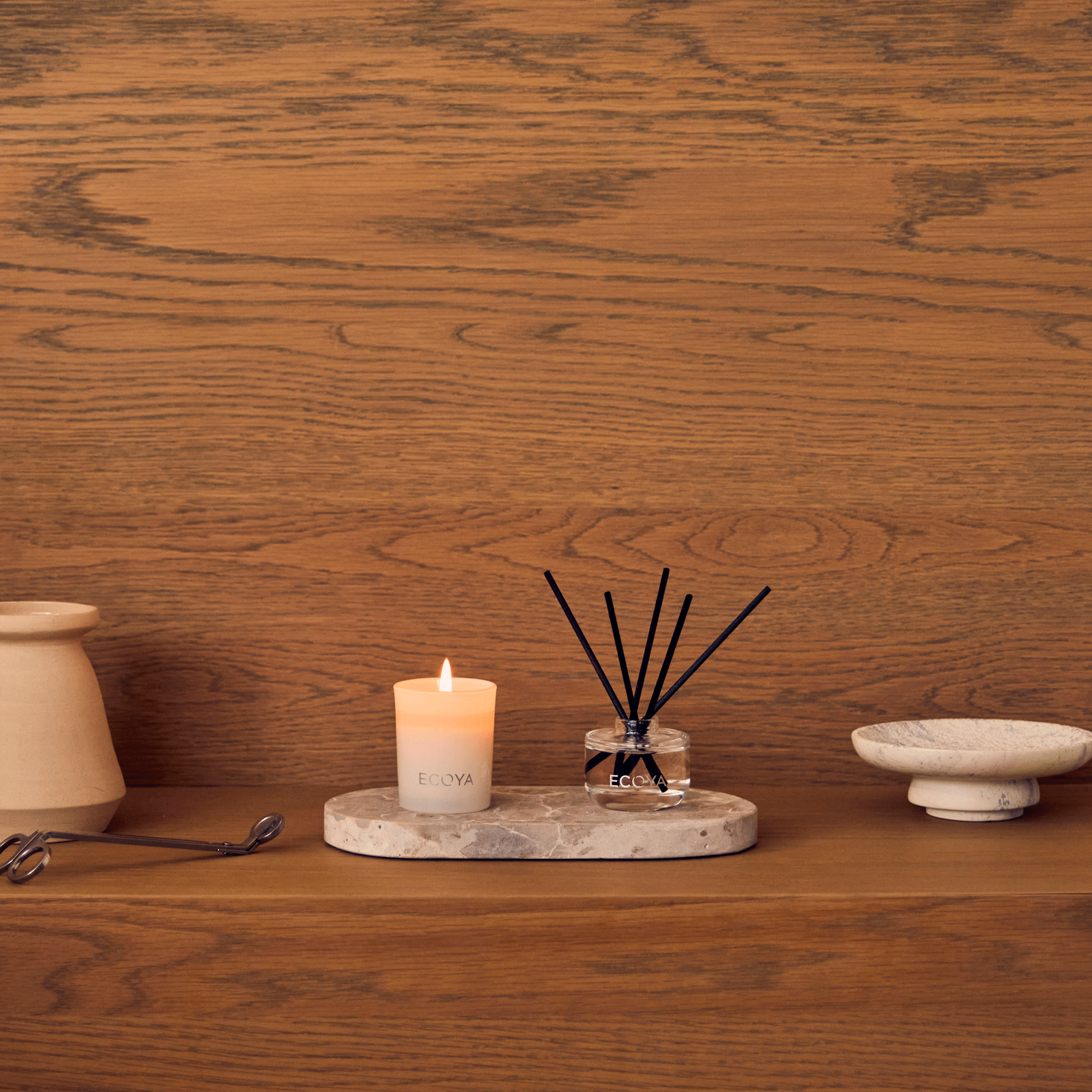 ECOYA Mini Reed Diffuser Mandarin Gin 50ml NZ | Adore Beauty