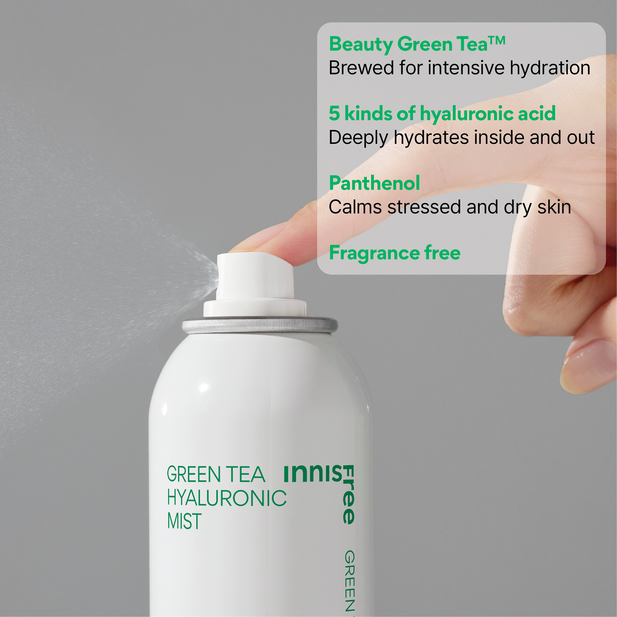 INNISFREE Green Tea Hyaluronic Mist 150ml NZ | Adore Beauty