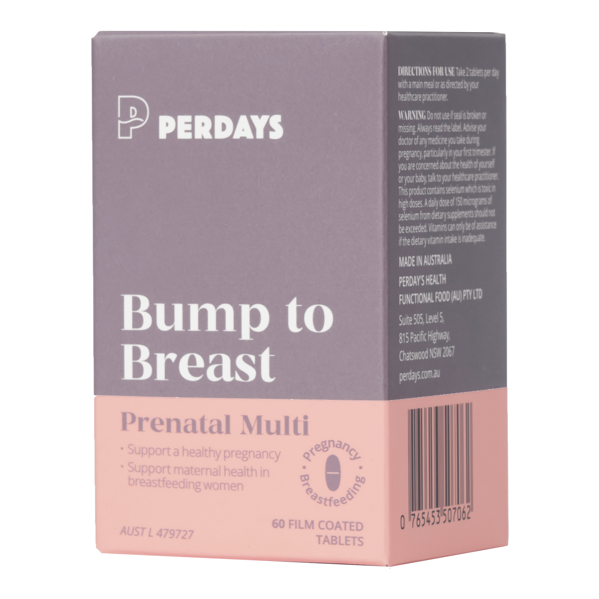 Perdays Bump To Breast Prenatal Multi NZ | Adore Beauty