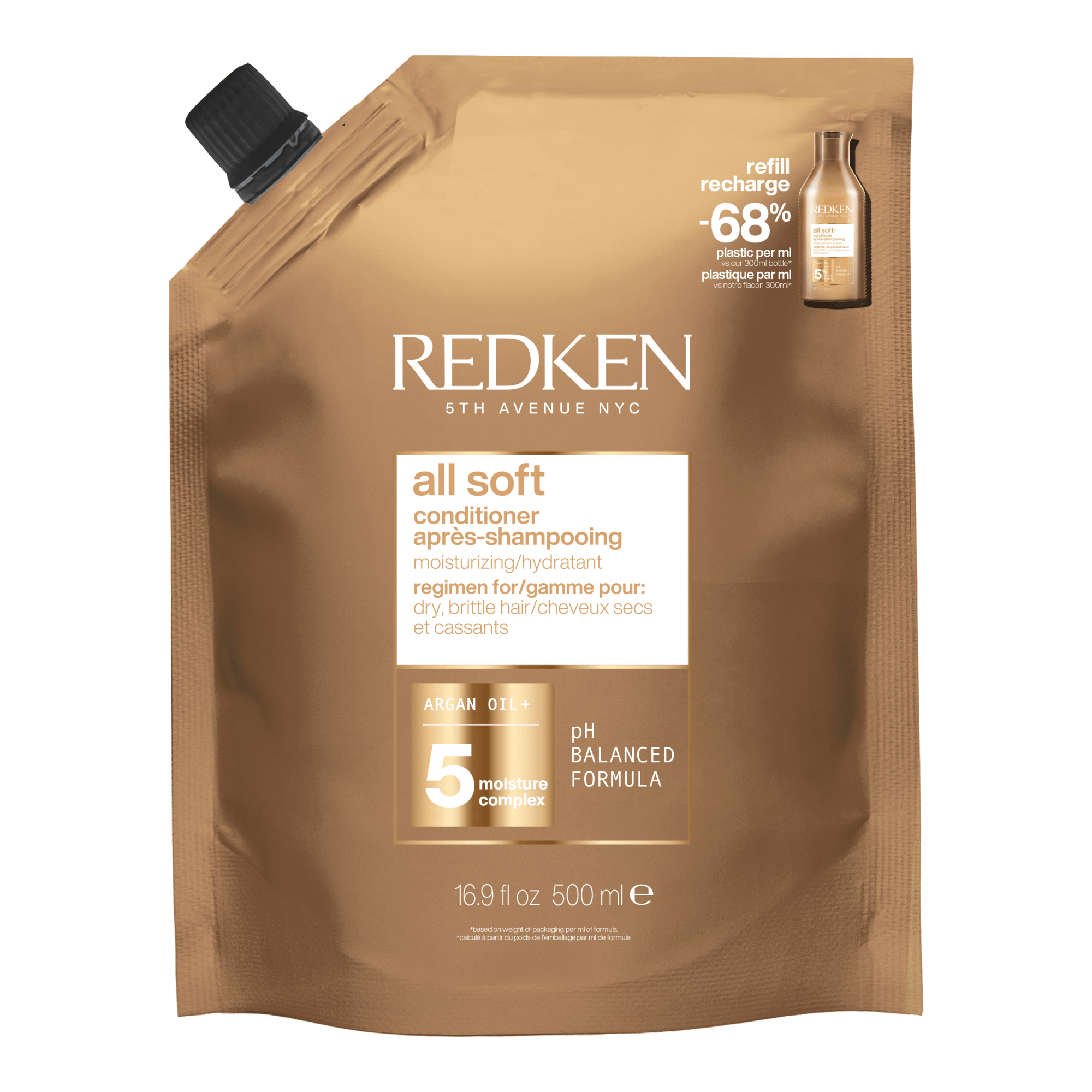 Redken All Soft Conditioner Refill 500mL NZ | Adore Beauty
