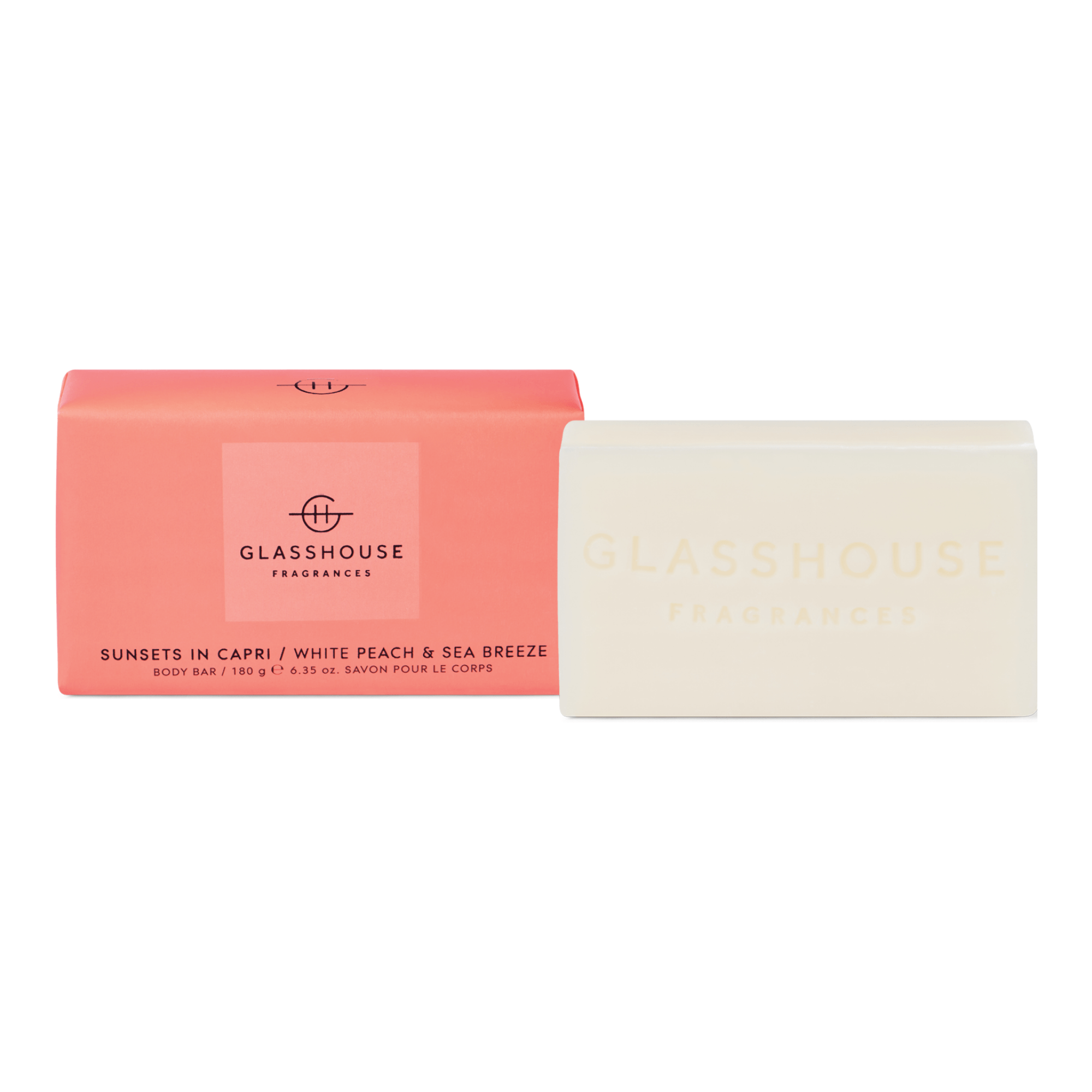 Glasshouse Fragrances 180g Body Bar - SUNSETS IN CAPRI NZ | Adore Beauty