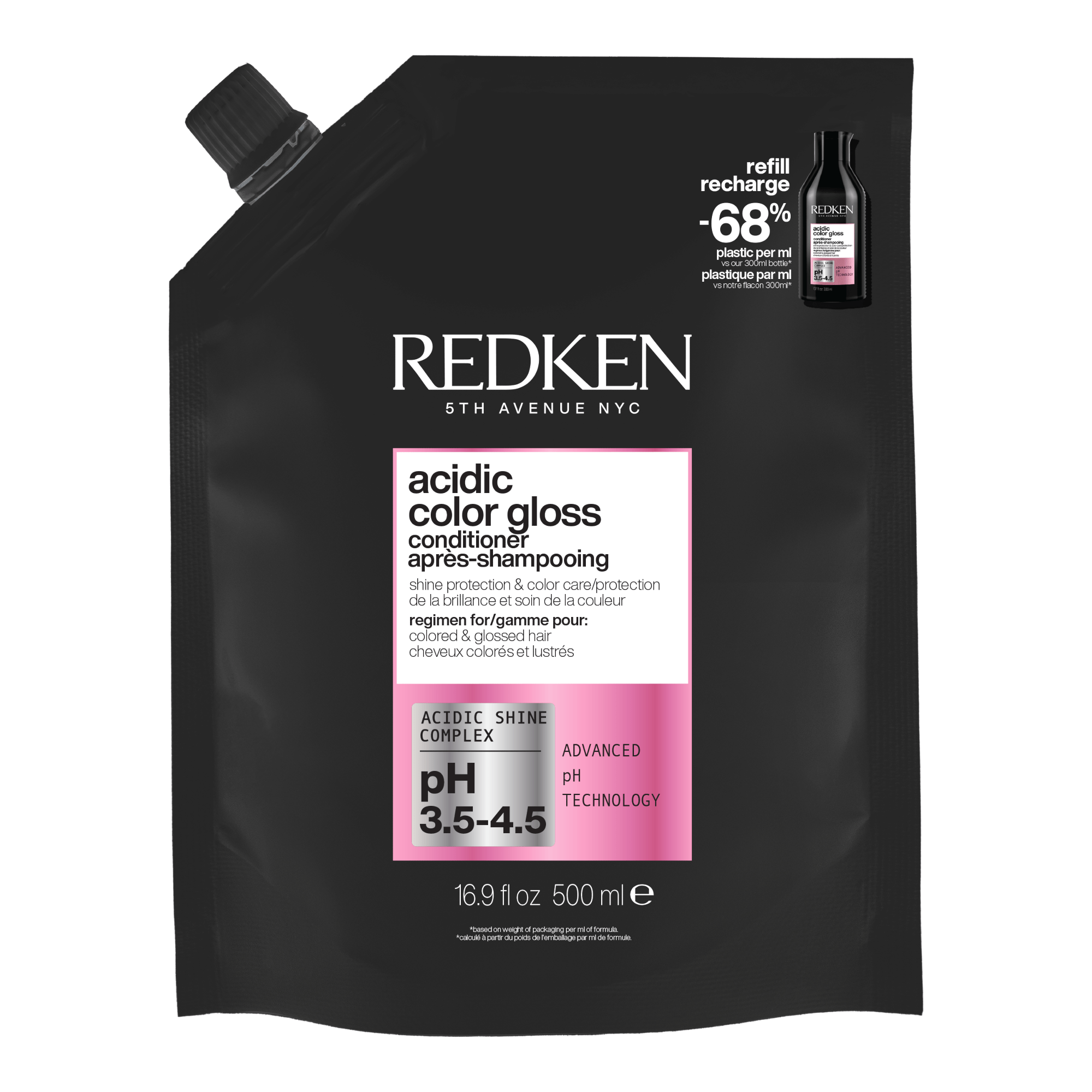 Redken Acidic Color Gloss Conditioner Refill 500ML NZ | Adore Beauty