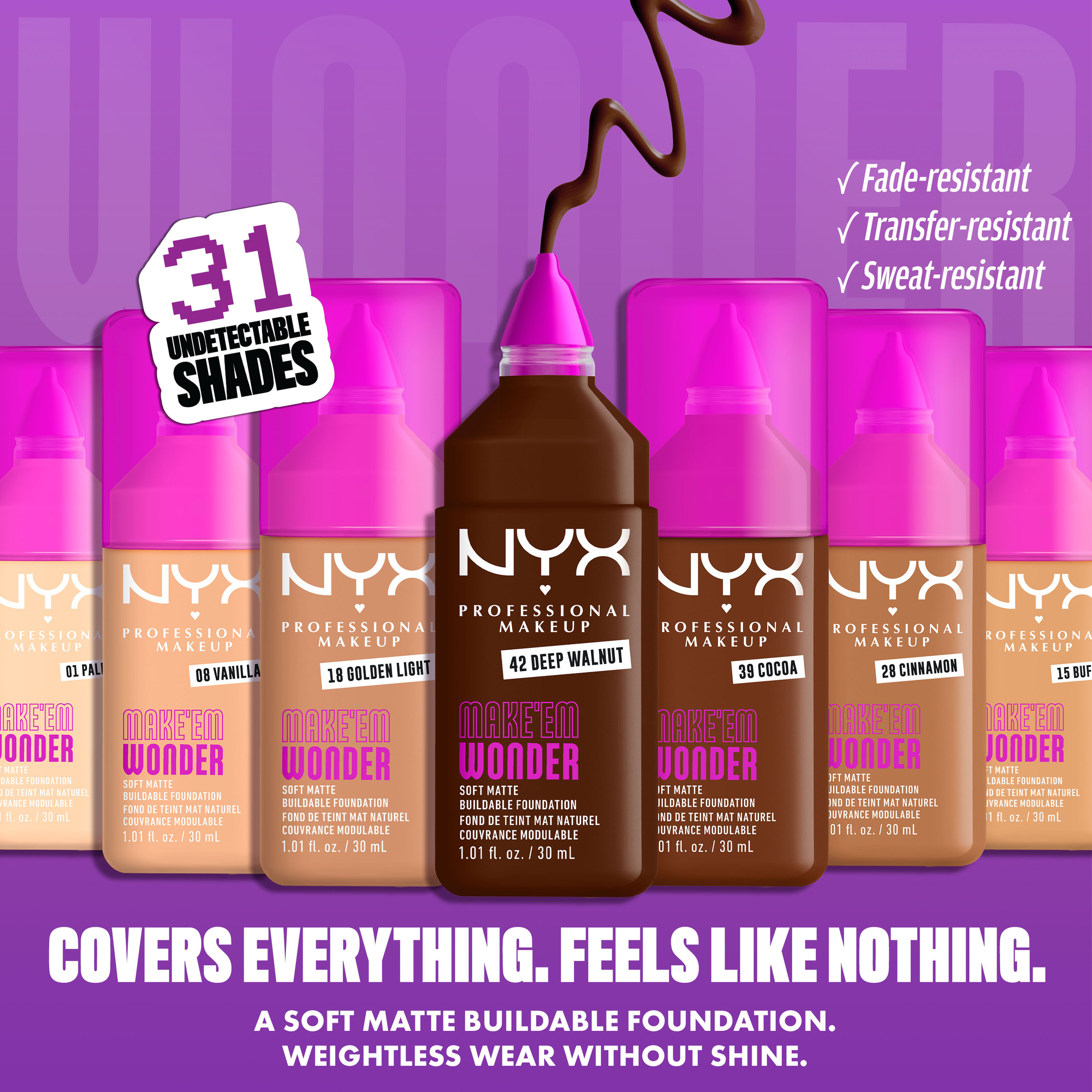 NYX Professional Makeup Make 'Em Wonder Foundation NZ | Adore Beauty
