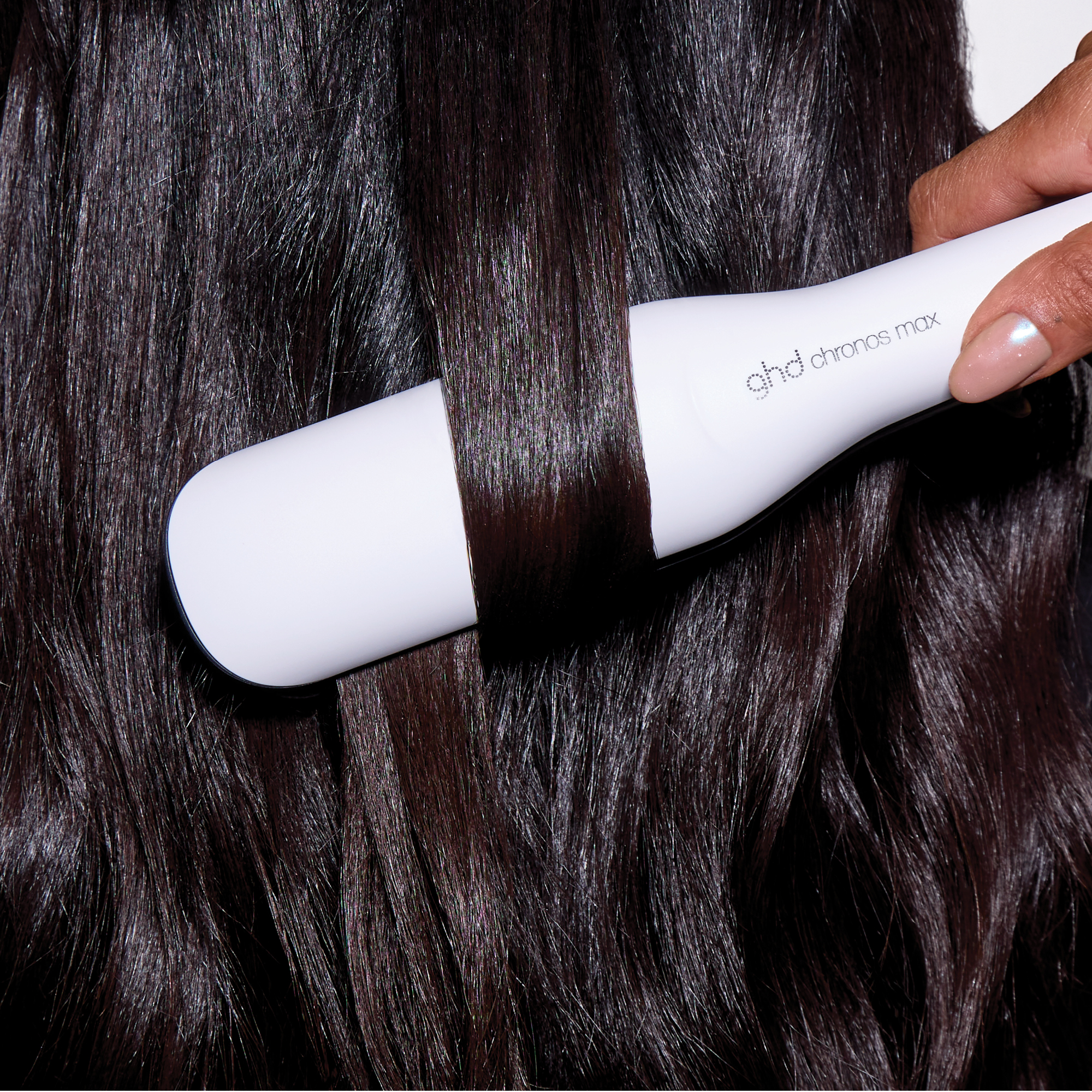 ghd chronos max wide plate hair straightener in white NZ | Adore Beauty